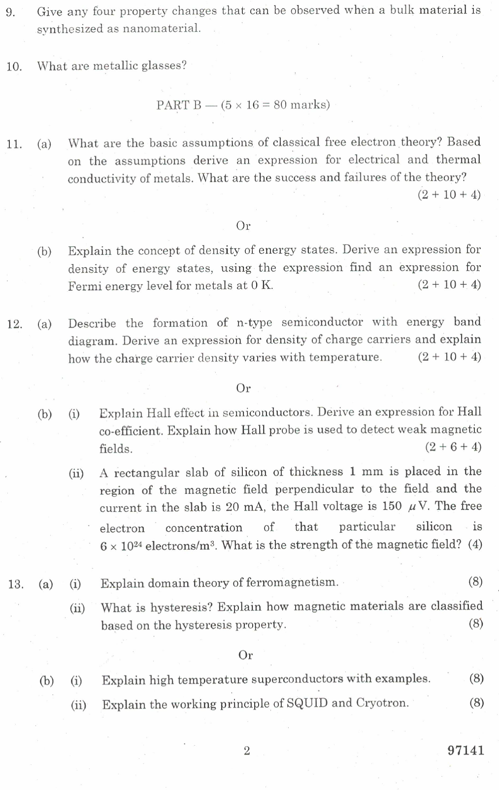 PH6251 ENGINEERING PHYSICS-II 2nd Semester Nov Dec 2014 Question Paper ...