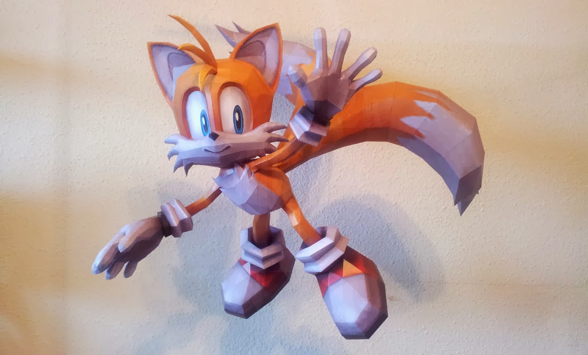 Papercraft Tails the Fox - Papercraft4u | Free Papercrafts, Paper Toys ...