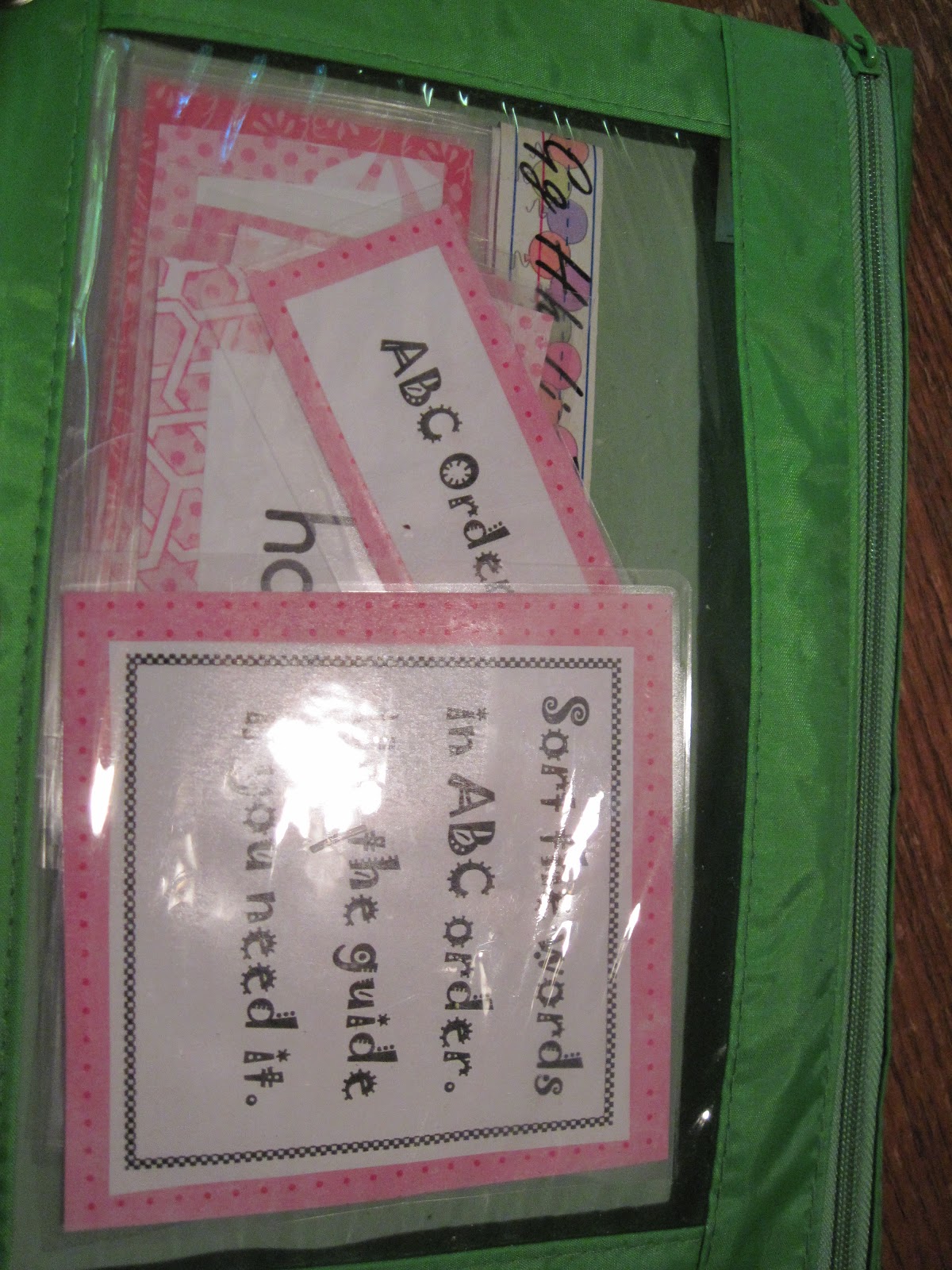 Sweet Branches: ABC Order Competency bag