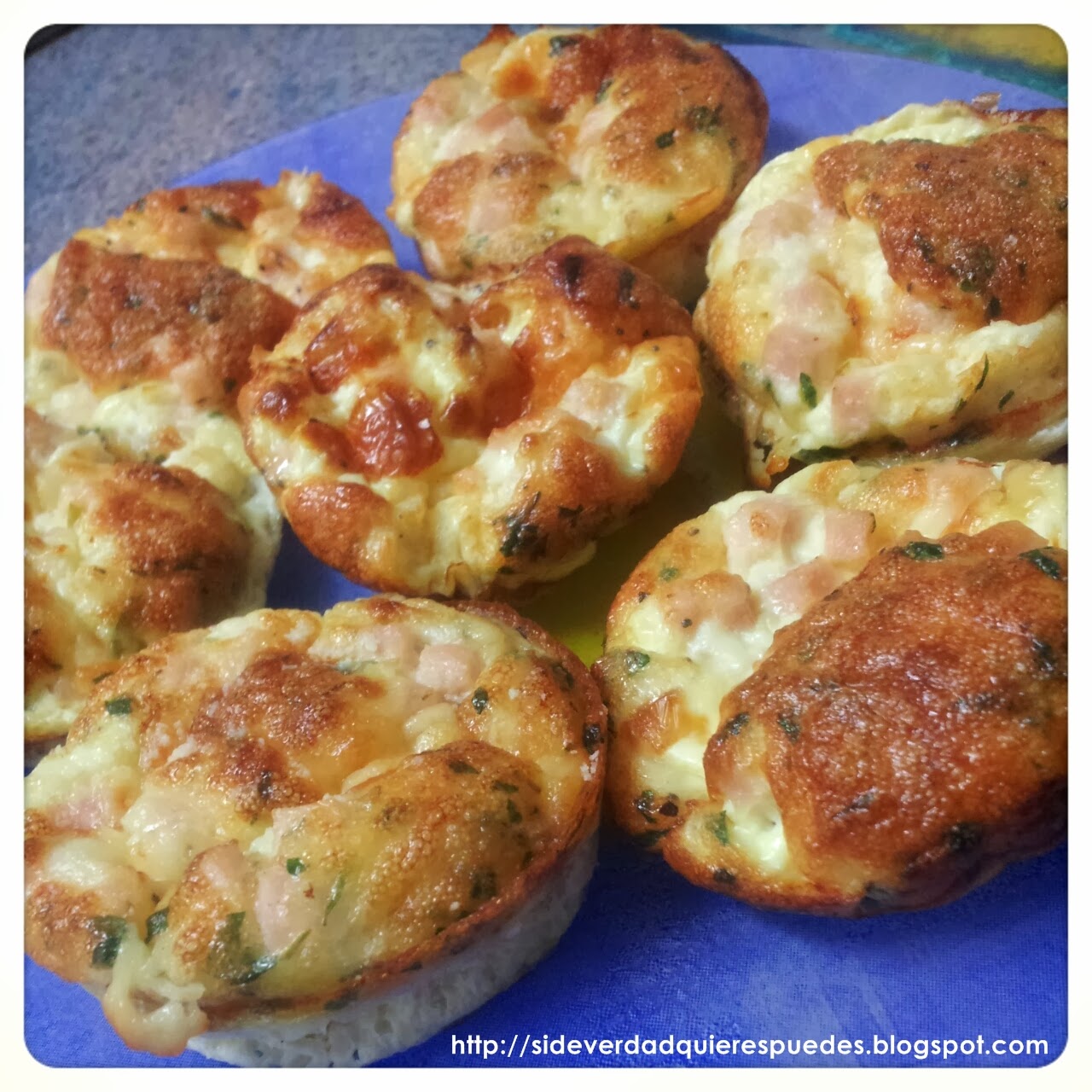 SI DE VERDAD QUIERES... ¡PUEDES!: MINI SOUFFLES FITNESS DE PAVO Y QUESO