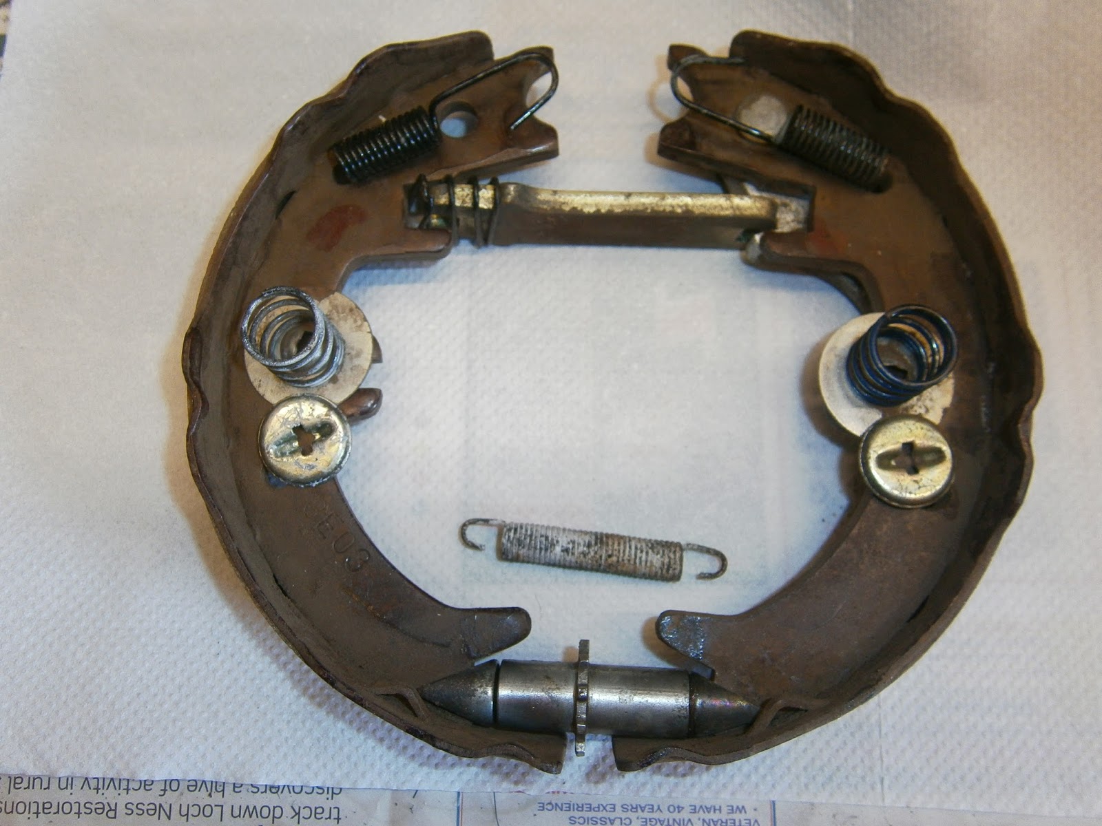 Lotus Excel Restoration: Handbrake/Parking brake strip and shoe replacement