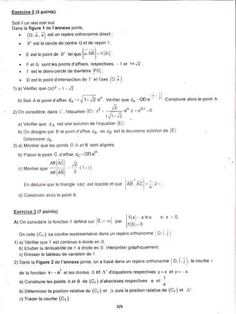 sujet bac maths 2018 avec correction