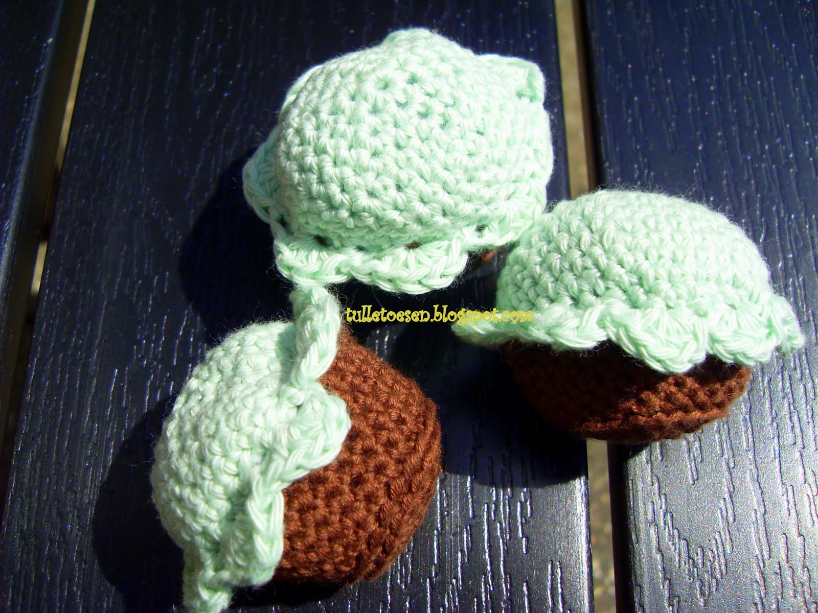 Tulletøsen: Hæklede cupcakes/muffins...