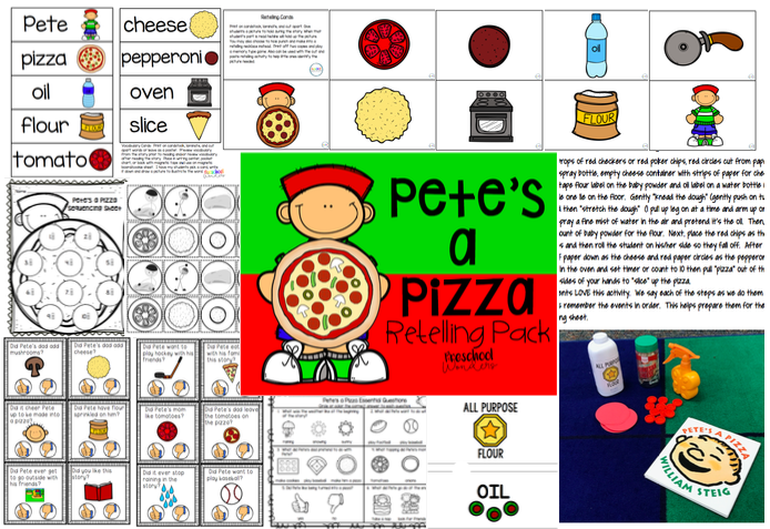 Preschool Wonders: Pizza, Pizza! Pizza Theme Activities!