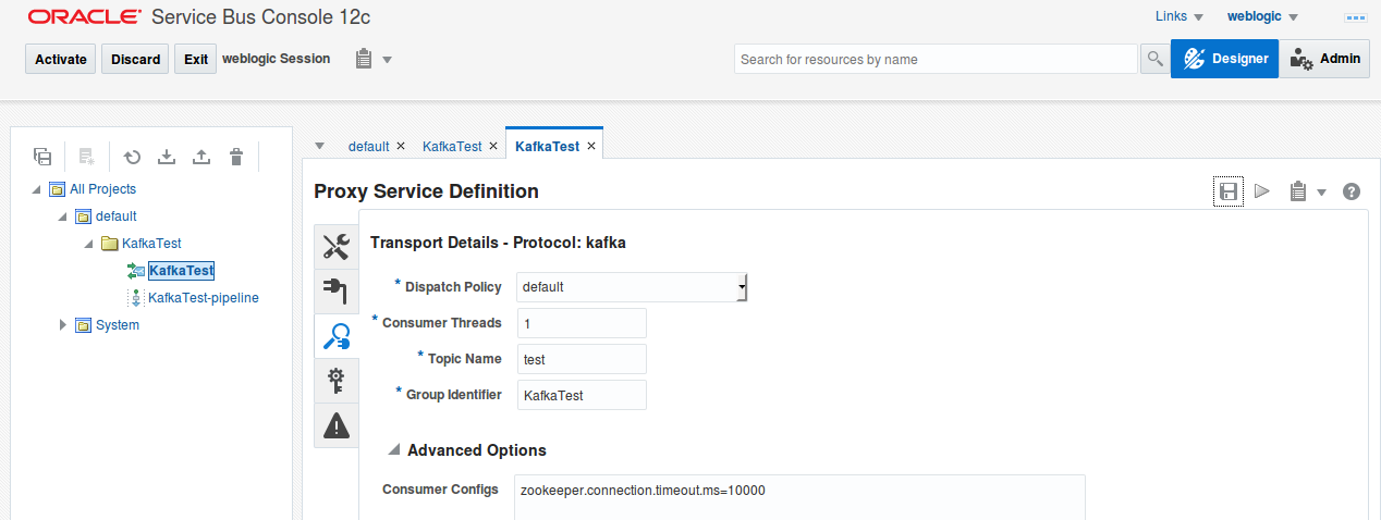 Oracle Soa Java Blog Oracle Service Bus A Quickstart For The Kafka Transport