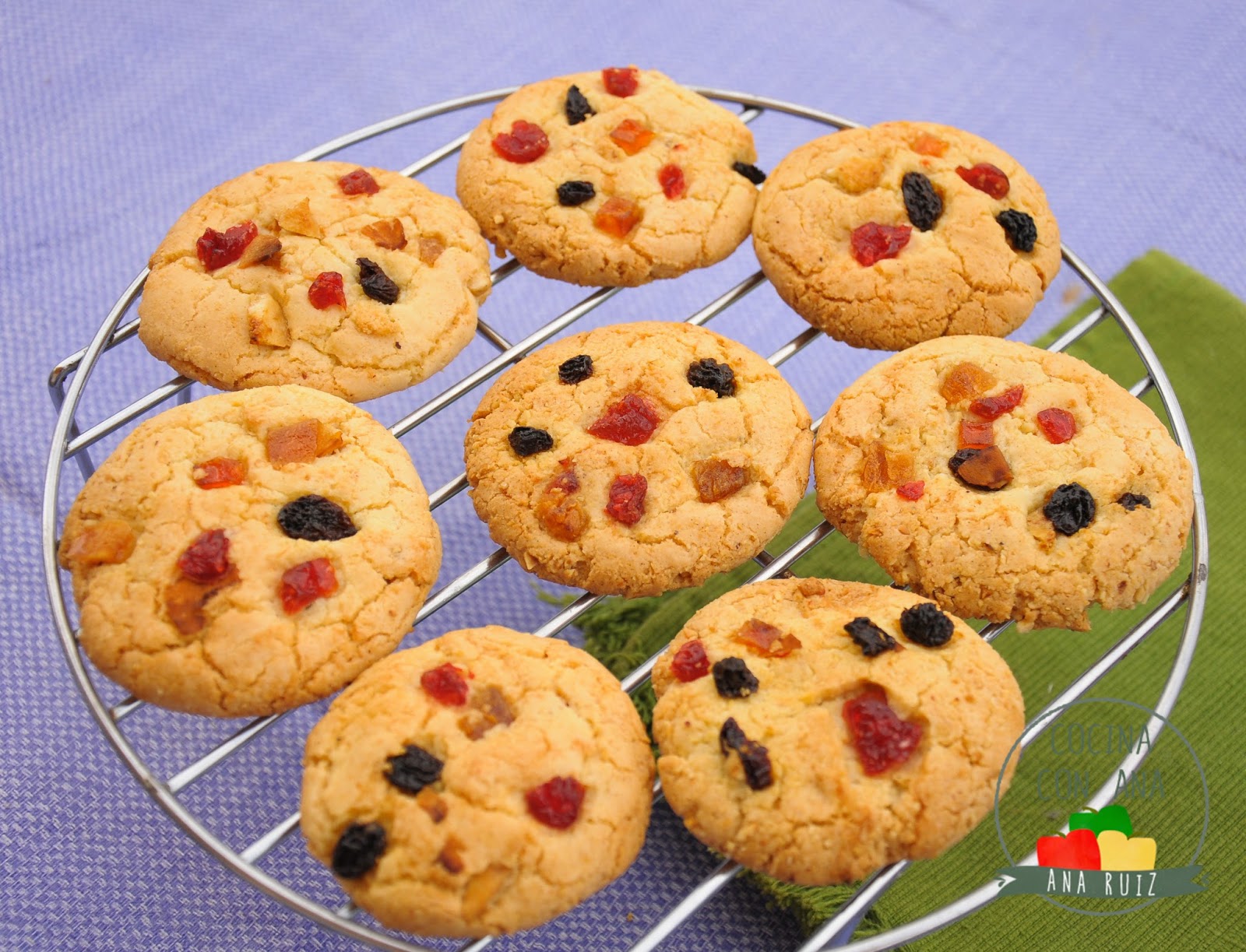 GALLETAS DE FRUTA ESCARCHADA (Reciclaje) - Cocina con Ana