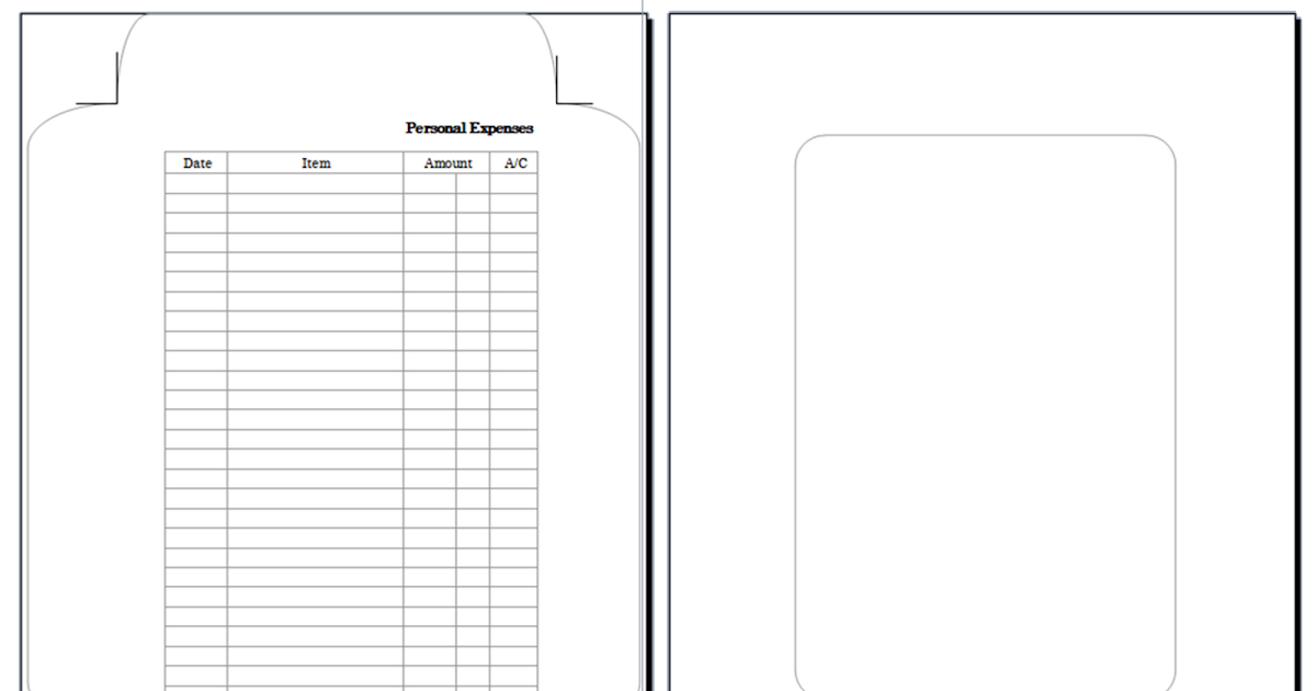 My Life All in One Place: Making Filofax expenses envelopes - A5 version