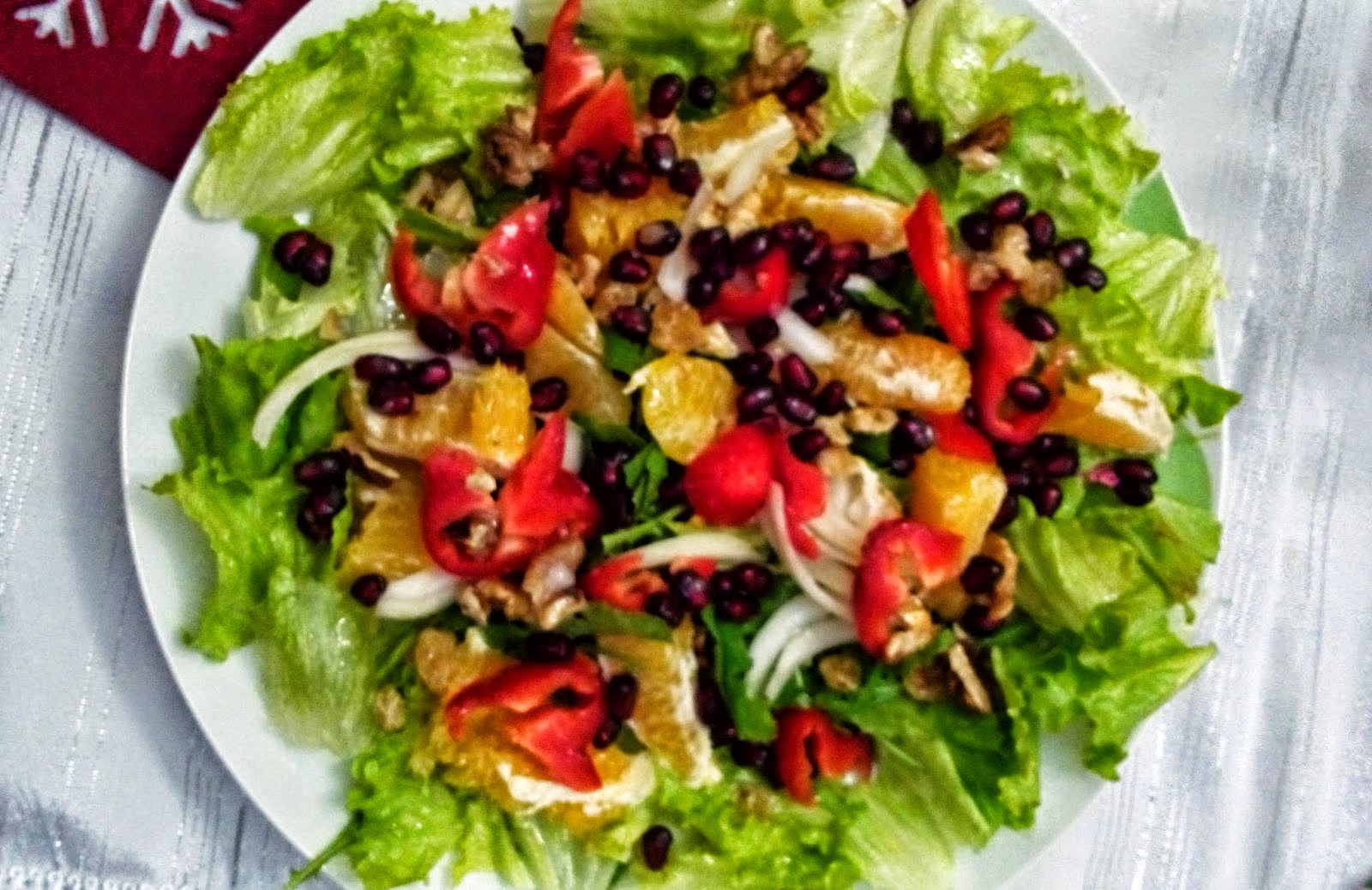 Sallate jeshile me portokall dhe shege | Receta Gatimi Tradicionale dhe ...