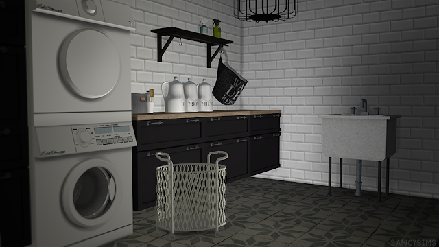 Sims 4 CC's - The Best: Anye Laundry Room Set by Sanoysims