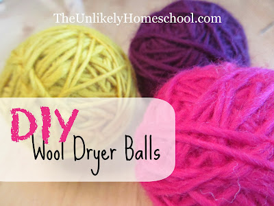 The Unlikely Homeschool: Pinterest Flips & Flops: DIY Wool Dryer Balls