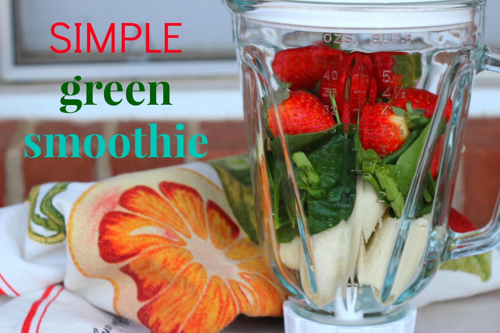 Hand Me Down Style: simple green smoothie