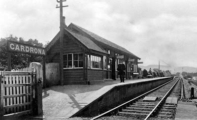 Tour Scotland: Old Photographs Railway Station Cardrona Scotland