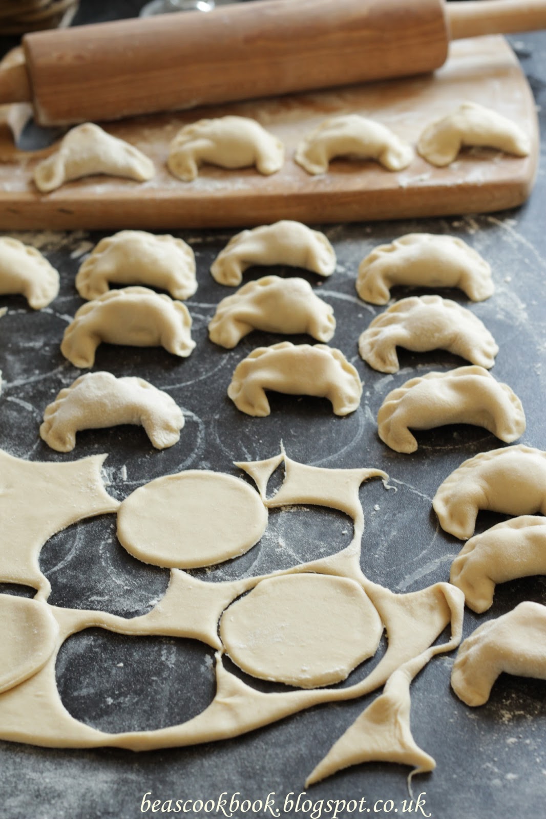 Bea's cookbook: Polish PIEROGI - dumplings with strawberry filling and ...