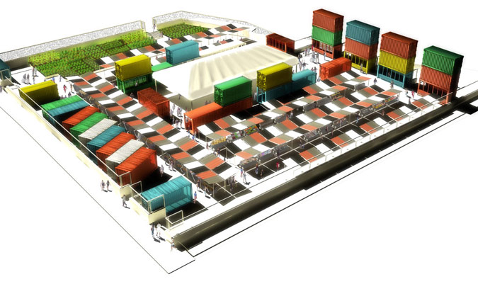 ECOntainer: centro comercial feito com containers / shopping mall built ...
