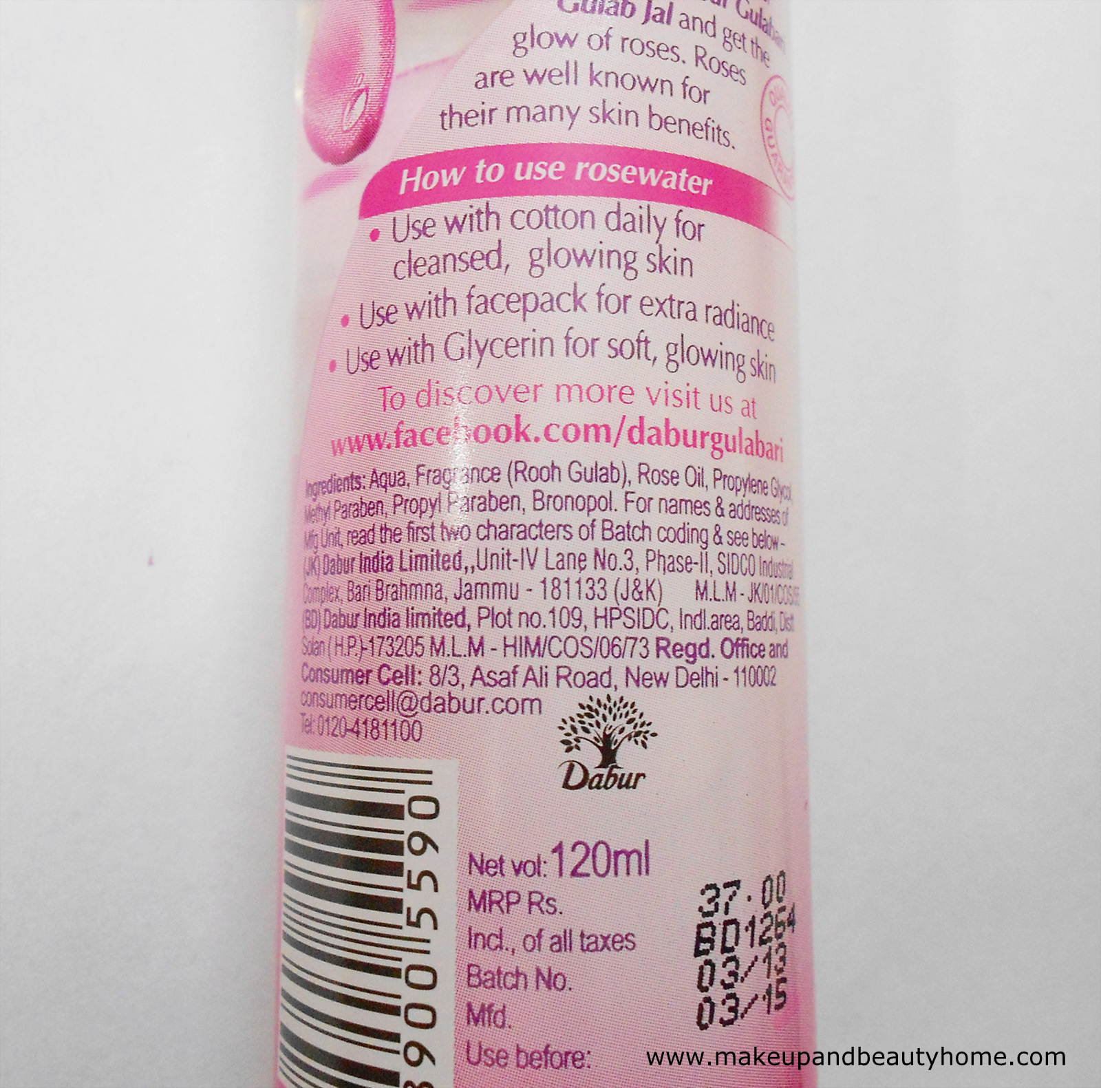 Dabur Gulabari Premium Gulab Jal Rose Water Review