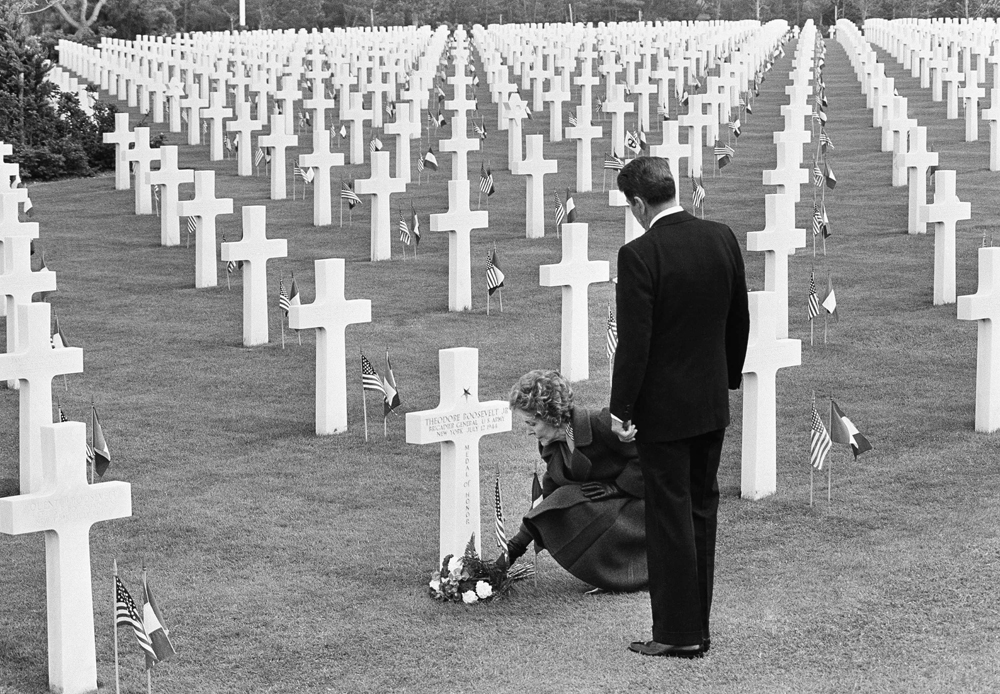 World War II in Pictures: President Reagan's Pointe du Hoc Speech