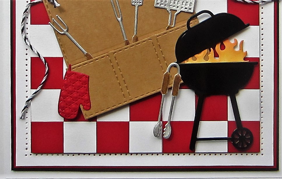 PartiCraft (Participate In Craft): Checkerboard Barbecue Card