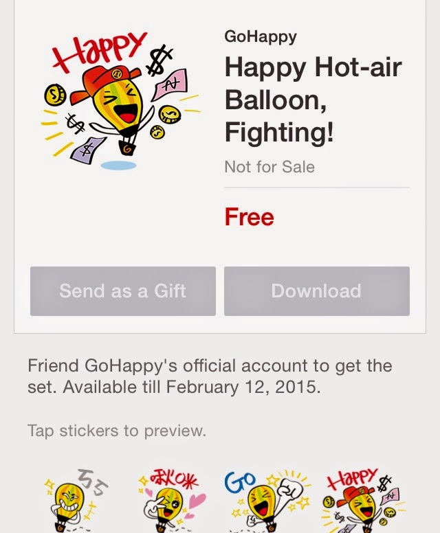 LINE Stickers Community: Free line sticker-Happy Hot-air Balloon ...