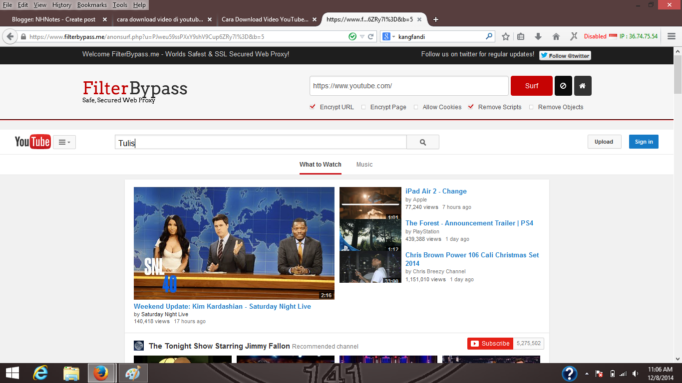 Tinggal search video apa yg ingin kalian lihat