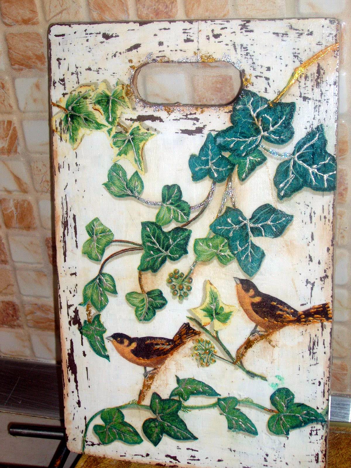 Decoupage by Maria: decoupage σε ξυλα κοπης