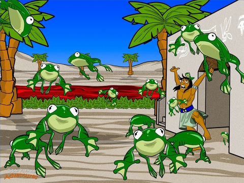Bible Pharaoh And Frogs