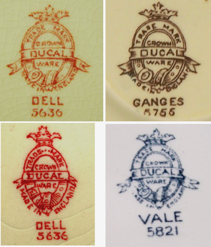 Crown Ducal & Charlotte Rhead Pottery: Crown Ducal backstamps. Part 3 ...