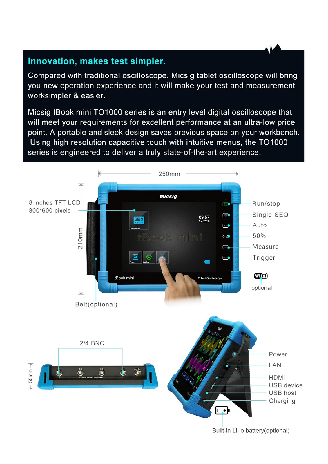 Micsig Tablet Oscilloscope
