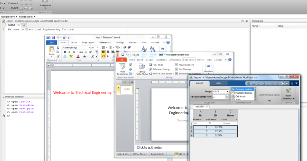 Electrical Engineering Tutorial ~ Working with Files in MATLAB - Part 1