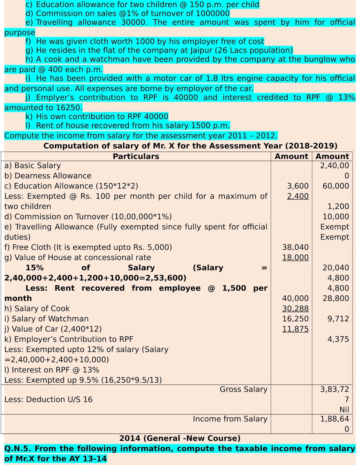 INCOME FROM SALARIES SOLVED PRACTICAL PROBLEMS OF PREVIOUS EXAMS (2009 ... INCOME FROM SALARIES SOLVED PRACTICAL PROBLEMS OF PREVIOUS EXAMS (2009 ...