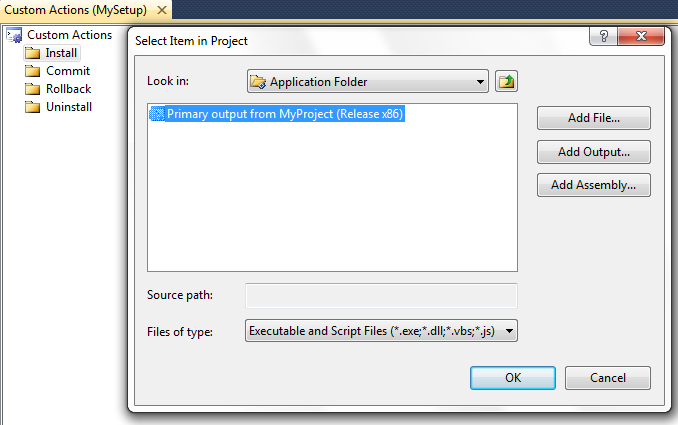 Step towards Dot Net: How to add custom action to Windows Installer ...