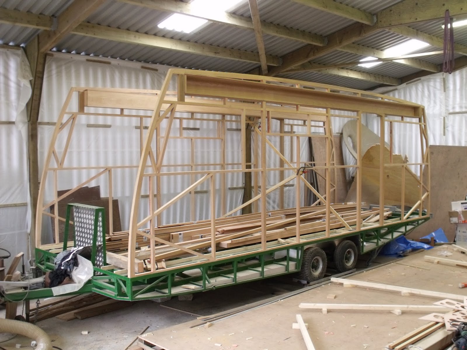 what's he building in there?: trailer build.. from the beginning