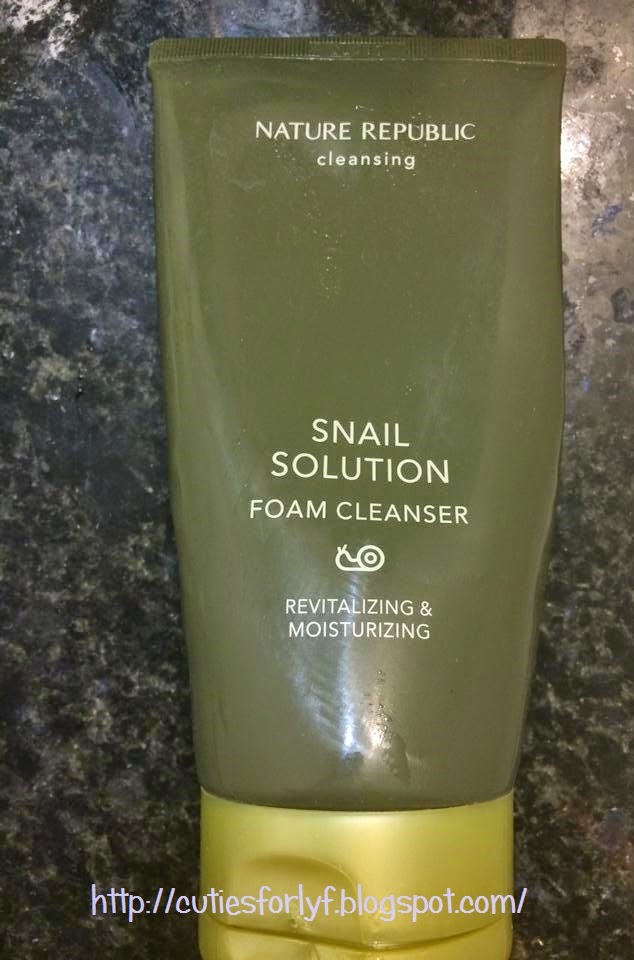 CutiesforLyf: [Review] Nature Republic Snail Solution Foam Cleanser