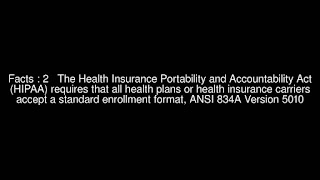 ANSI 834 Enrollment Implementation Format