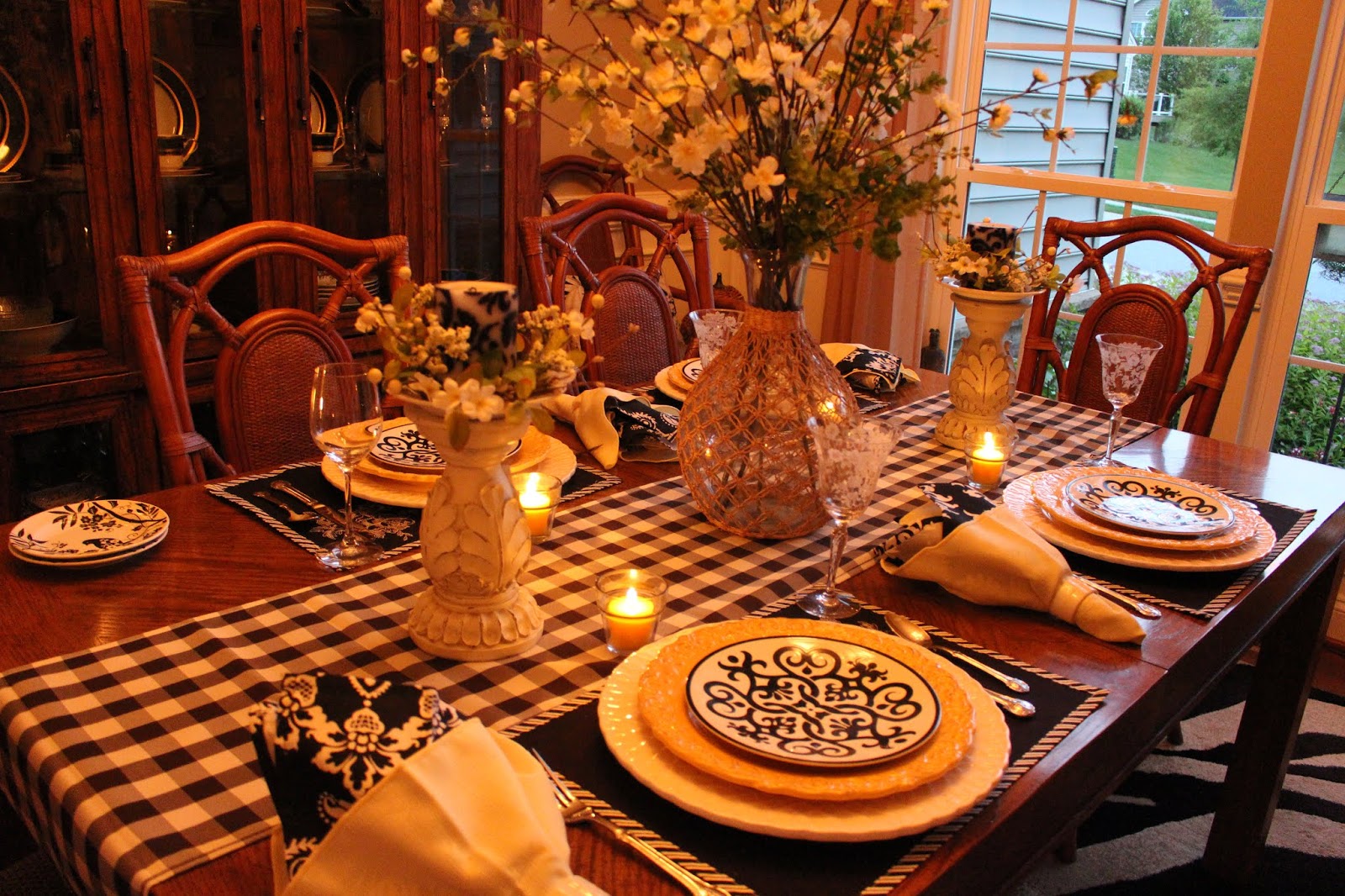 Designs by Pinky: A New Table with a Pop of Color