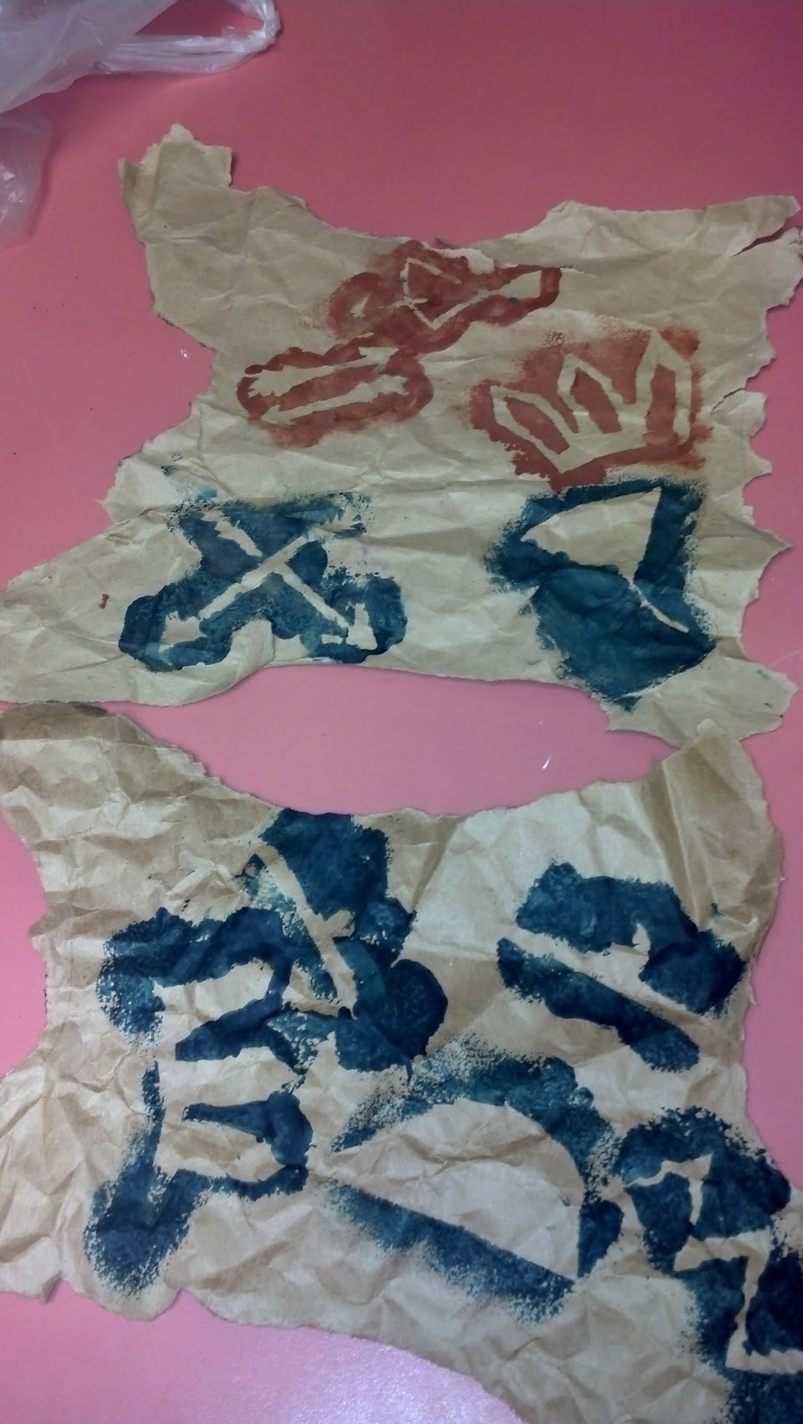 Miss Gushard's Art Blog: Animal Hide Paintings.