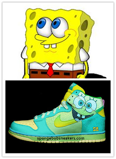Sale Nike Dunk Spongebob: Spongebob Squarepants Nike High Top Custom Shoes
