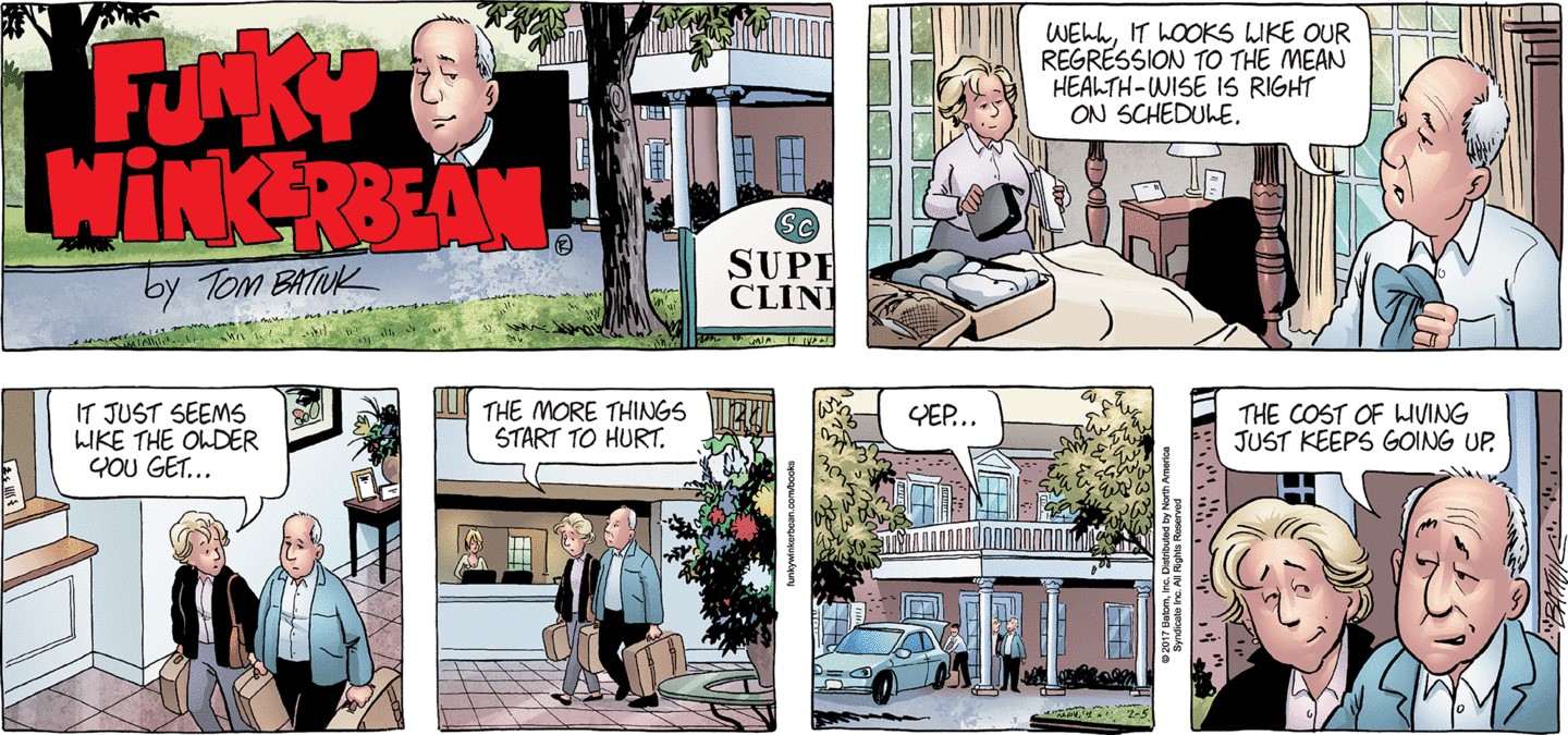 Old Comics world: Funky Winkerbean Daily Strips (2017) - King Features