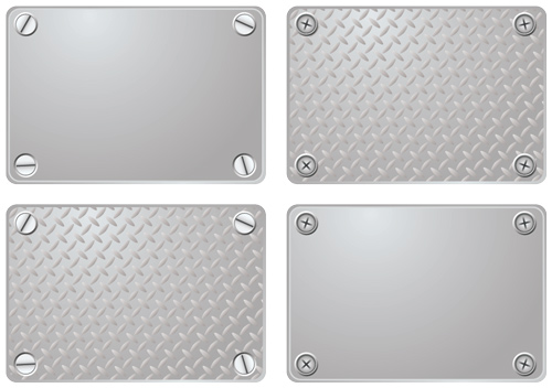 Quality Graphic Resources: Metal Plates - Vector