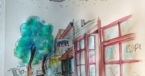 Dancing Blender: Moab, UT Sketch in Color