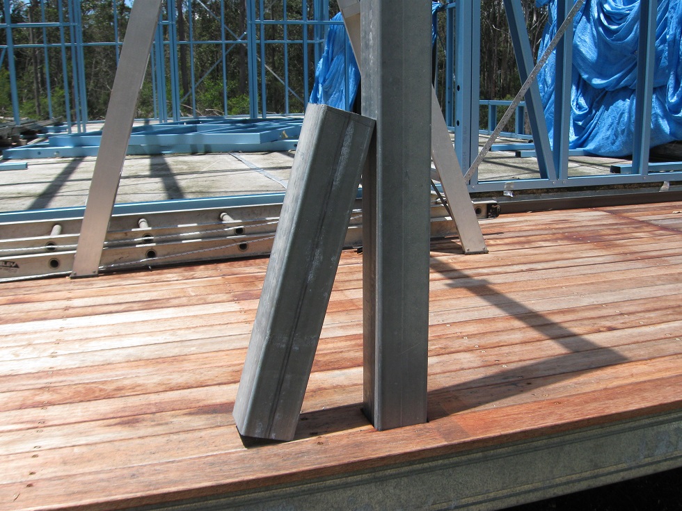 Our Owner-Builder Steel-Frame Kit-Home in Progress: Verandah Beams