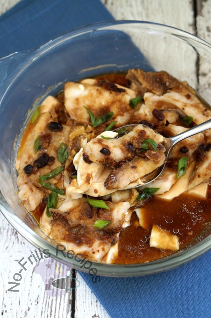 Fish fillet steamed with Tofu ~ 豆腐蒸鱼片