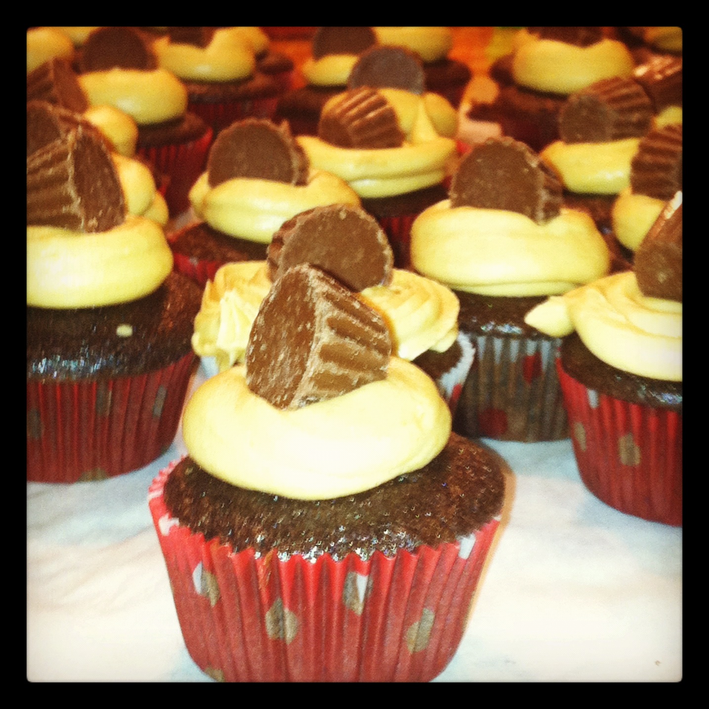 Coop Cakes: Peanut Butter Butter Cream Mini Cupcakes