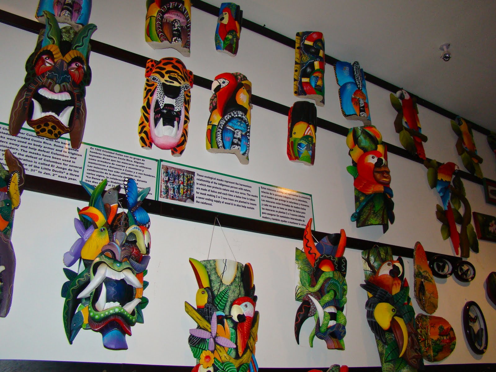 Tamarindo, Costa Rica Daily Photo: Boruca masks