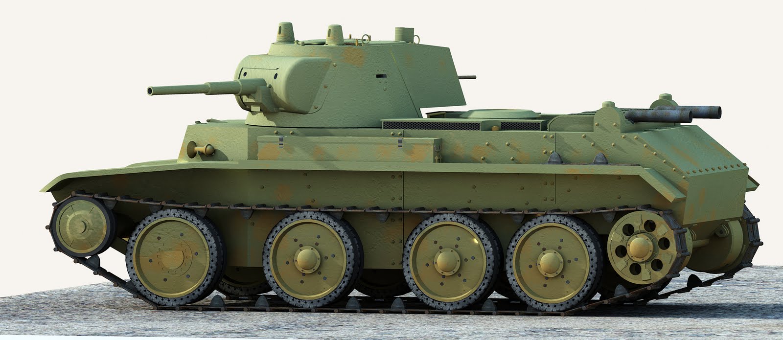 SketchUP Power 草圖力量: The Russian BT-7M 1937 LIGHT TANK