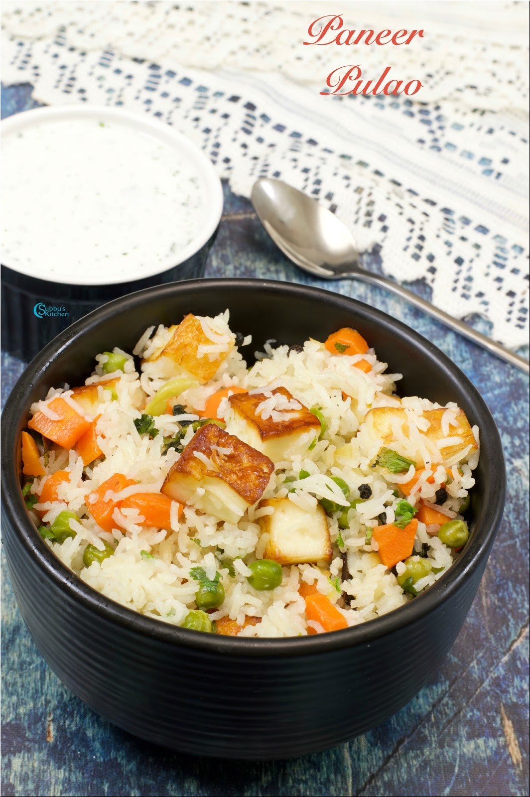 Paneer Pulao | No Onion No Garlic Paneer Pulav - Subbus Kitchen