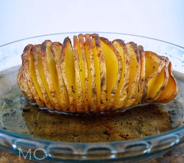 Monterey Jack Scalloped Hasselback Potatoes | Mari's Cakes