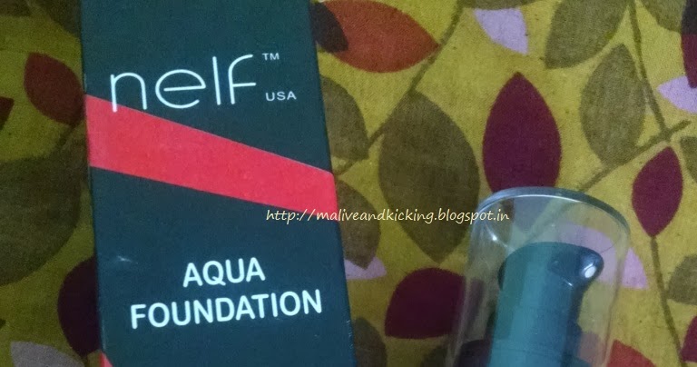 Alive n Kicking: Nelf Cosmetics Aqua Foundation (Shell Fair) Review
