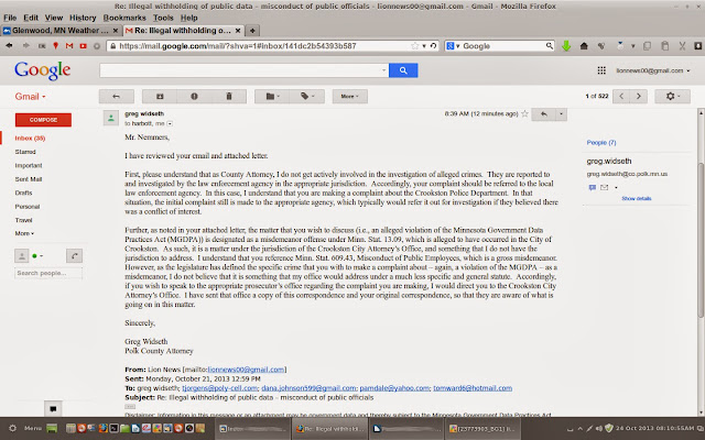 Lion News: Polk Co. Attorney Greg Widseth Forced To Respond To Nemmers ...