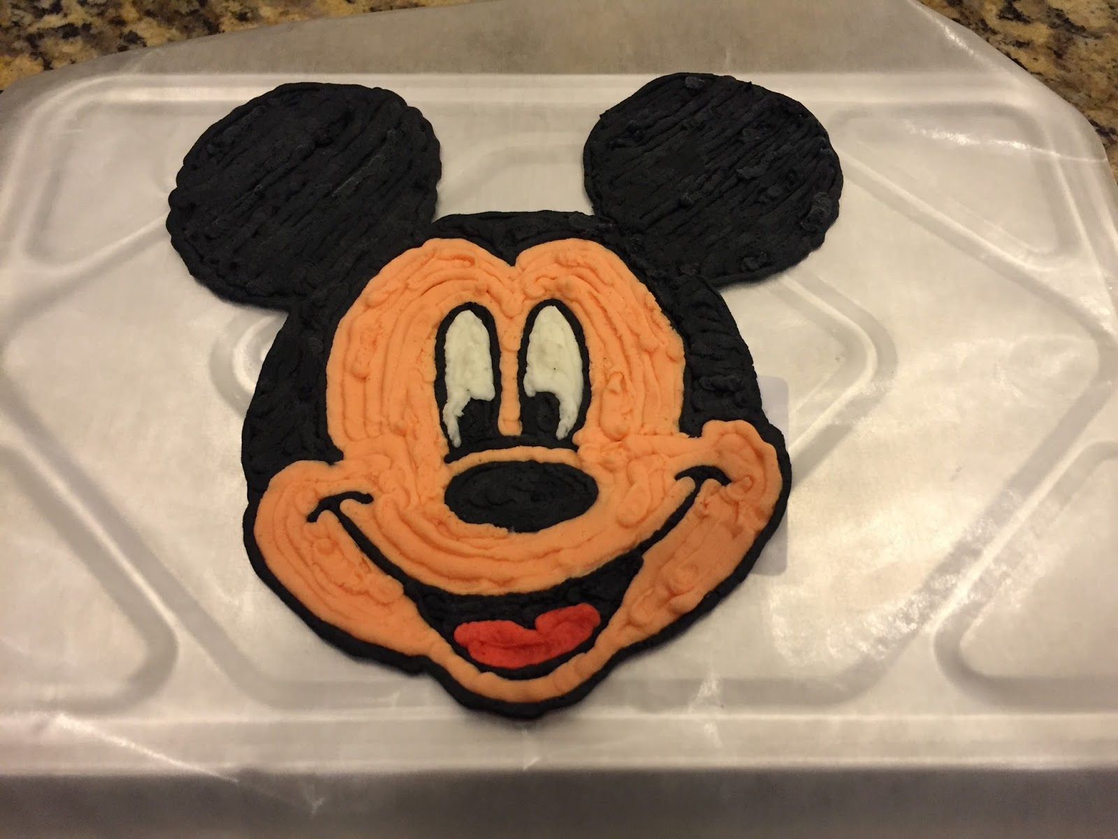 Mickey Mouse Face Cake Template