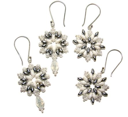 A Versatile Beaded Snowflake Tutorial / The Beading Gem